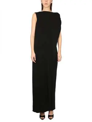 Alberta Ferretti Sustainable Organza Dress - Black