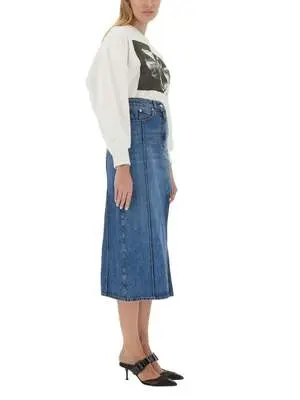 Alexander McQueen Pencil Skirt With Cut-out Detail
