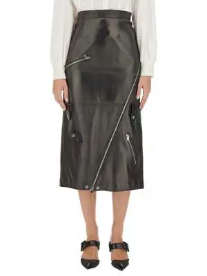 Alexander McQueen Midi Skirt - Black