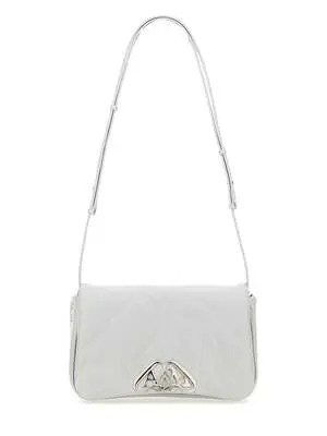 Alexander McQueen Leather Shoulder Bag - Gray
