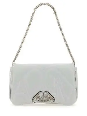 Alexander McQueen Leather Shoulder Bag - Gray