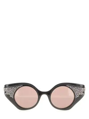 Gucci Cat-eye Embellished Sunglasses - Multicolor