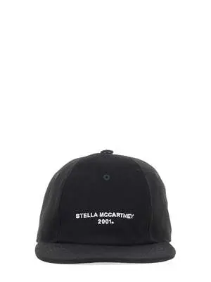 Stella McCartney Baseball Cap With Logo Embroidery - Black