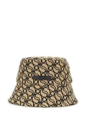 Stella McCartney Bucket Hat With All Over Monogram - Multicolor