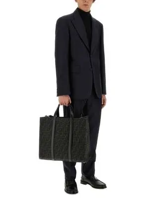 Fendi Wool Tailored Pants - Blue