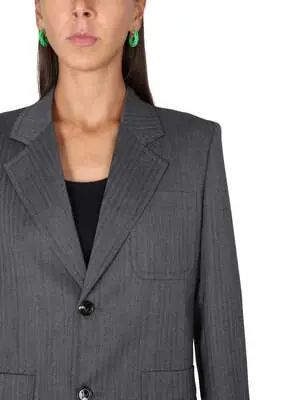 Bottega Veneta Chevron Pattern Jacket