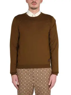 Gucci Wool Jersey Sweater With Logo Embroidery - Multicolor