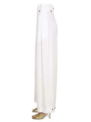 Bottega Veneta Wide Leg Tailored Pants - Cream