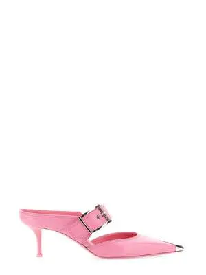Alexander McQueen Punk Sandal With Buckle - Pink