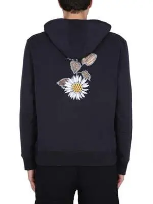 Thom Browne Embroidered Hoodie - Blue