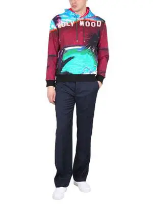 Etro California Print Hoodie With Drawstring - Multicolor