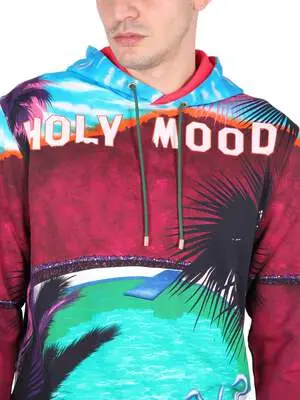 Etro California Print Hoodie With Drawstring - Multicolor