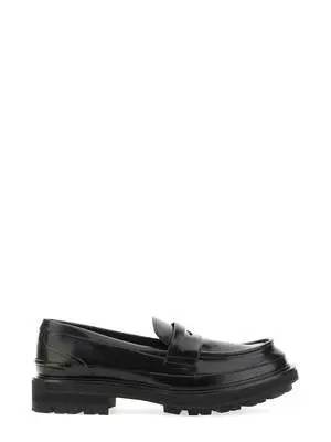 Alexander McQueen Leather Loafers - Black