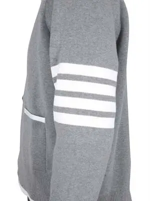 Thom Browne 4-bar Stripe V-neck Cardigan