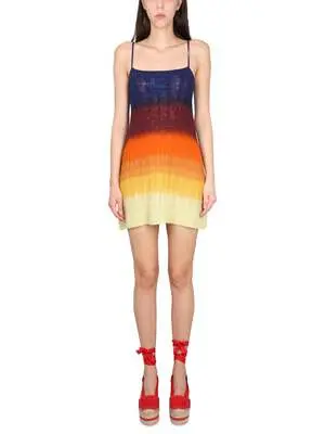Etro Shaded Wool Mini Dress - Multicolor