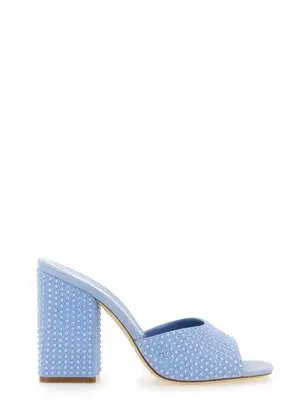 Paris Texas Embellished High Heel Mules - Multicolor