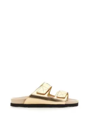 Palm Angels Metallic Logo Slides