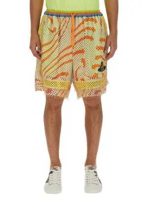 VIVIENNE WESTWOOD Vivienne Westwood Printed Mesh Shorts Multicolor
