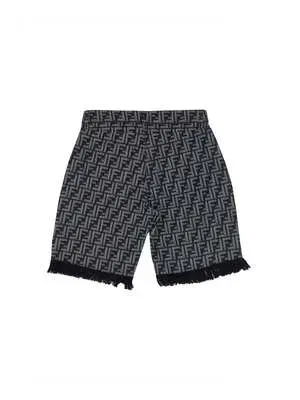 Fendi Ff Denim Bermuda Shorts