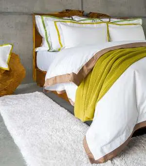 CELSO DE LEMOS Egyptian Cotton Hella King Pillowcase - Navy