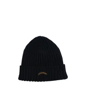 PAUL  SHARK Logo-embroidered Beanie Hat - Black