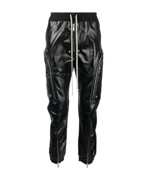 Rick Owens Leather Tapered Trousers