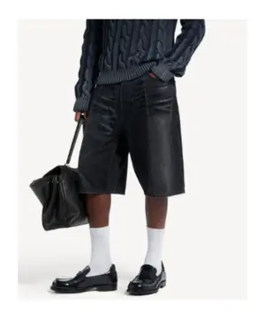 Balenciaga Denim Stay Press Shorts
