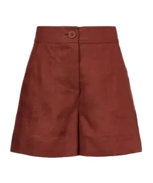 ERES Correct Linen Shorts - Red