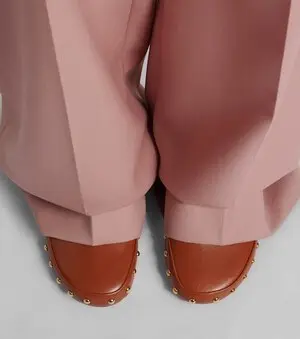 Chloé Studded Leather Clogs