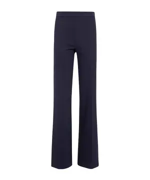 TWINSET Pleated Flared Casual Trousers - Black