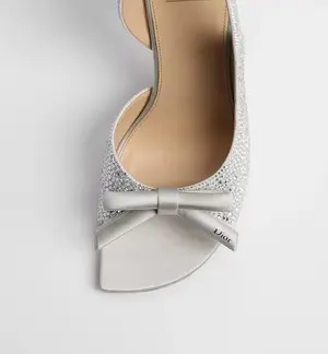 Dior Bow Heeled Slingback Sandal