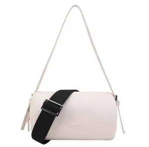 PAUL COSTELLOE Leoni Leather Cross Body Bag Turtledove - White