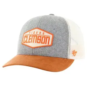 '47 47 Clemson Tigers Drover Trucker Hat Heather Gray