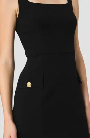 French Connection Azra Flap Pocket Sheath Minidress