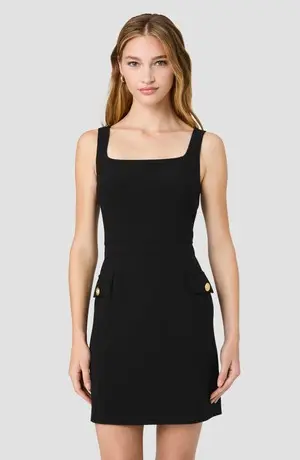 French Connection Azra Flap Pocket Sheath Minidress
