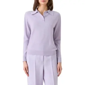 Akris Cashmere Polo Sweater