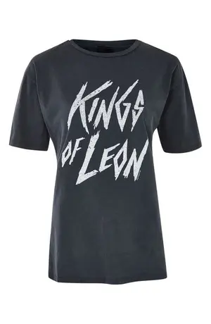 Topshop By And Finally Kings Of Leon Back Slash Tee