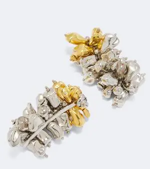 Dries Van Noten Embroidered Drop Earrings