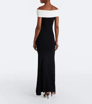 Roland Mouret Off-shoulder Gown