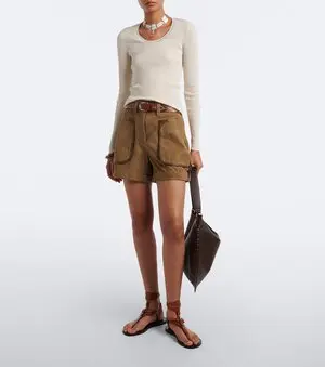 Isabel Marant Étoile Oskan Leather Shoulder Bag - Brown