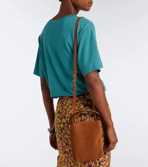 Dries Van Noten Suede Top-handle Bag - Blue