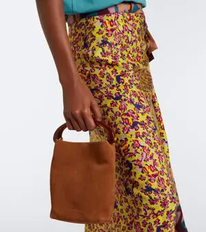 Dries Van Noten Suede Top-handle Bag - Blue