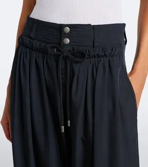 Isabel Marant Étoile Inaya Layered Wide-leg Pants