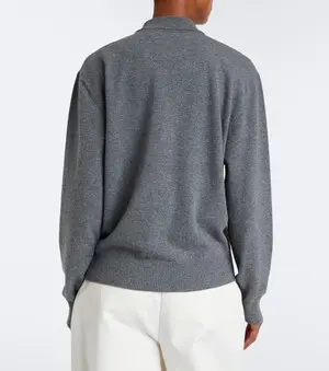 RÓHE Argyle Wool-blend Polo Sweater