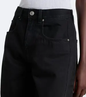 Isabel Marant Étoile Oriane Barrel-leg Jeans In Faded - Black