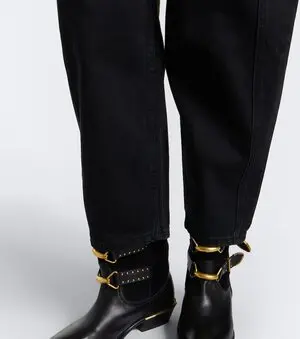 Isabel Marant Étoile Oriane Barrel-leg Jeans In Faded - Black