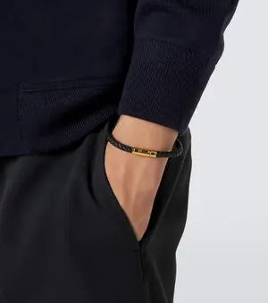 TOM FORD Braided Leather Bracelet