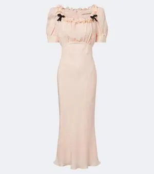 Alessandra Rich Off The Shoulder Cocktail Dresses