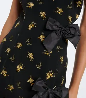 Alessandra Rich Floral Silk Gown