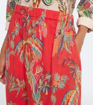 Etro Printed Cotton Maxi Skirt